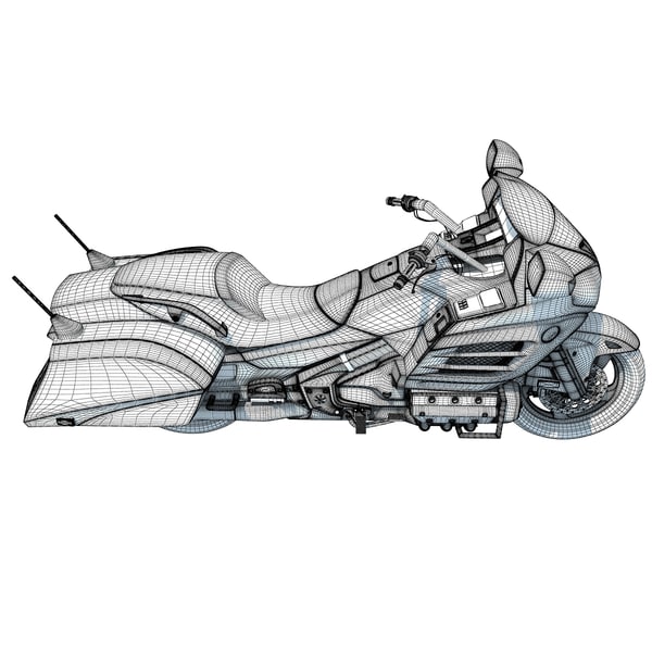3d goldwing motorcycle