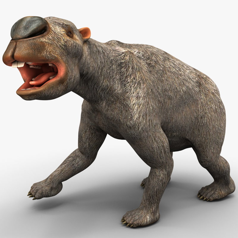 3ds max diprotodon rigged