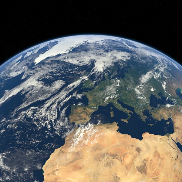 3ds realistic planet earth