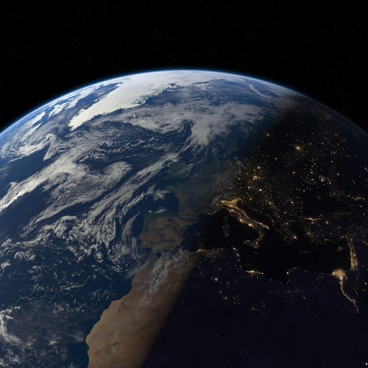 3ds realistic planet earth