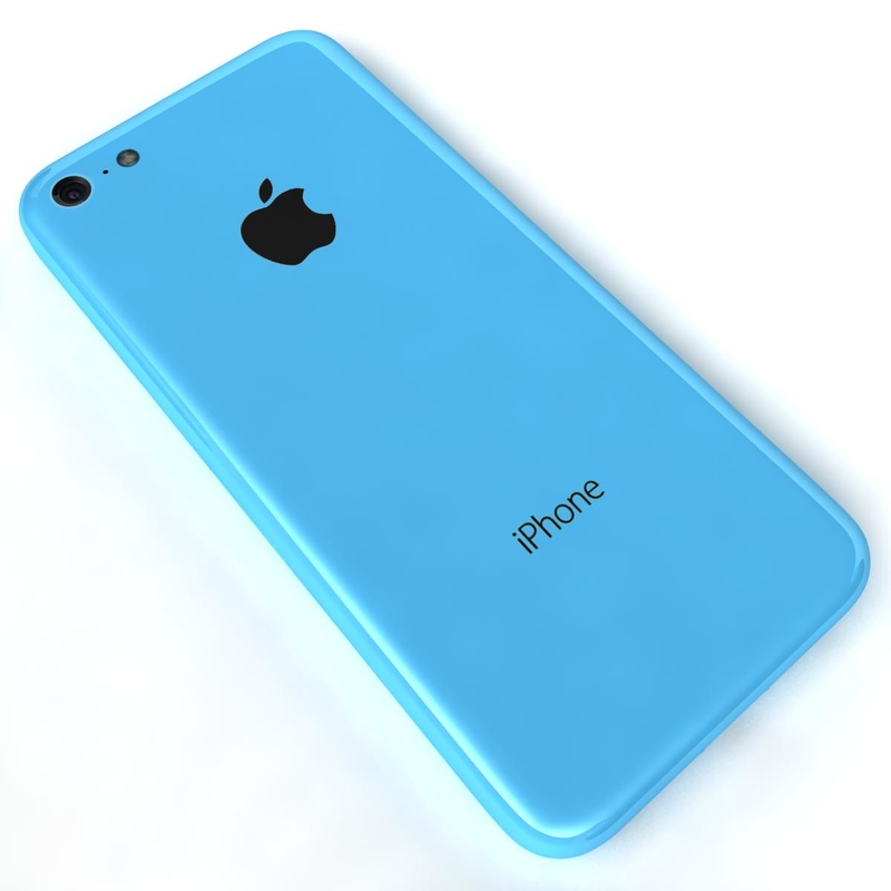 3dsmax apple iphone 5c blue