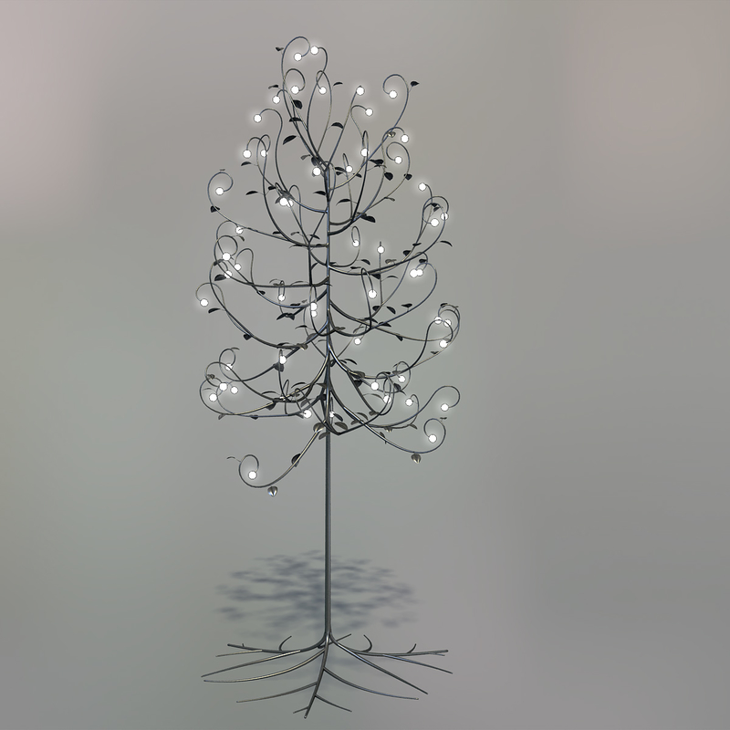 floor lamp tree 3d model