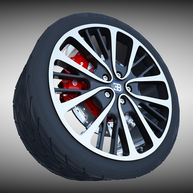 model bugatti veyron wheel