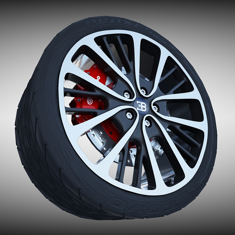 model bugatti veyron wheel