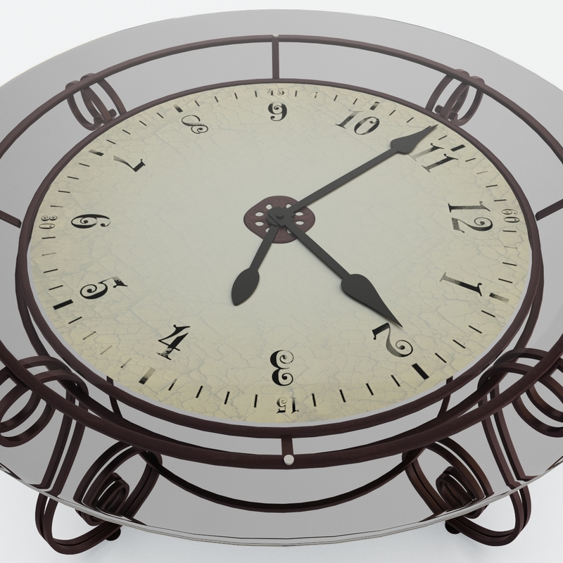 3d cocktail table clock