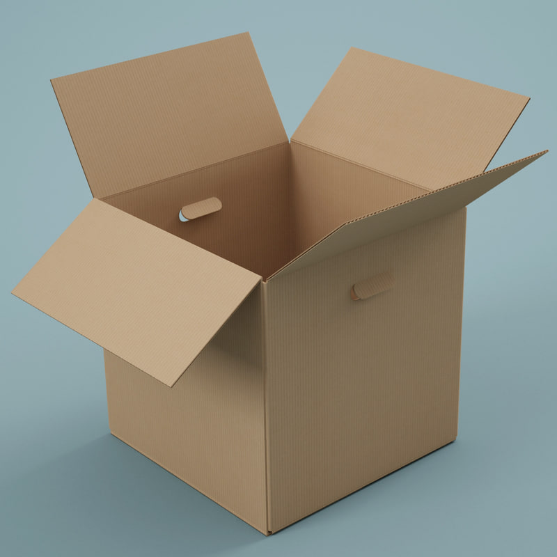 Cardboard Box 3d Max