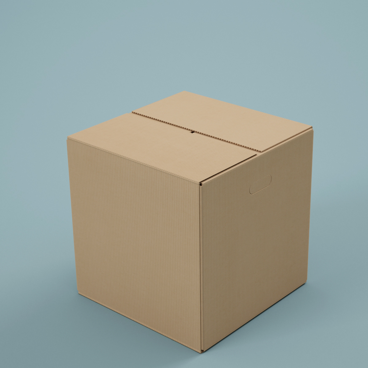 cardboard box 3d max