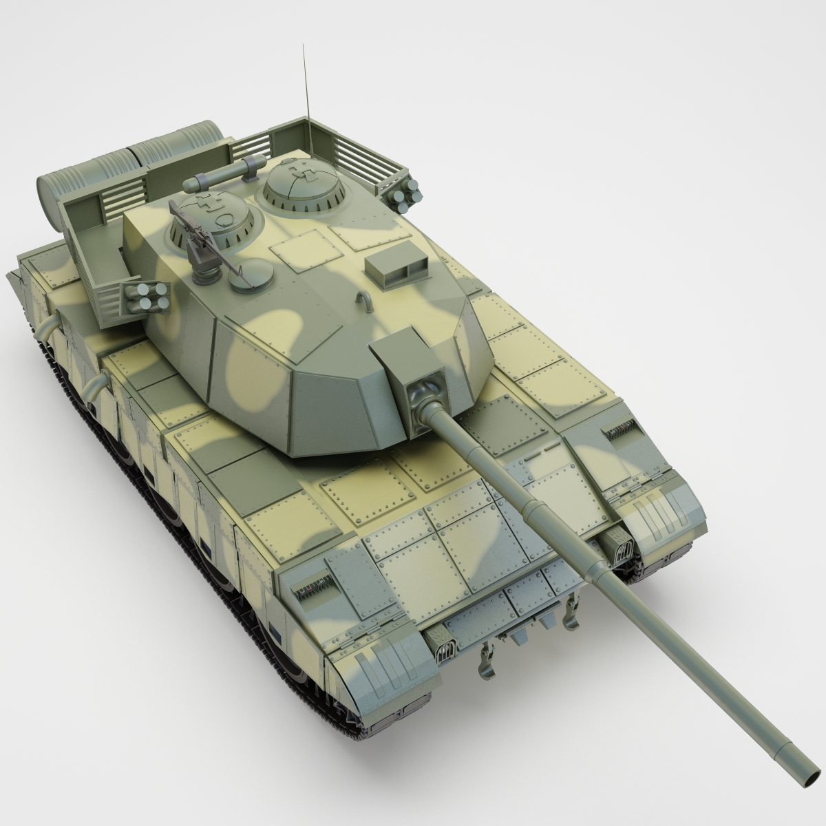al-zarrar pakistan main battle tank 3d 3ds