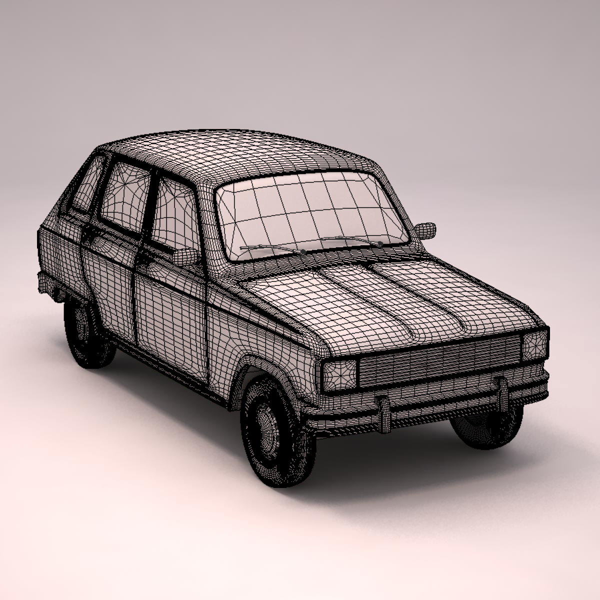 3d model renault 6