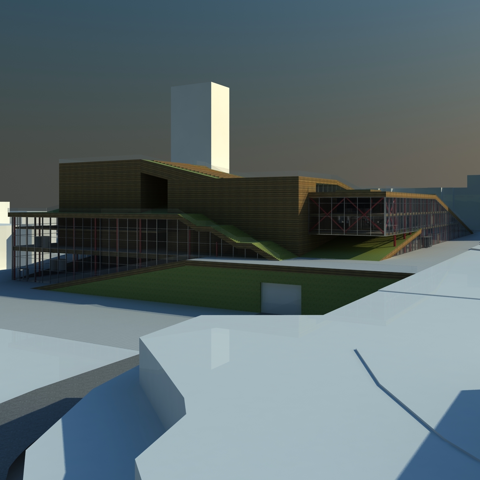 cultural centre 3d model