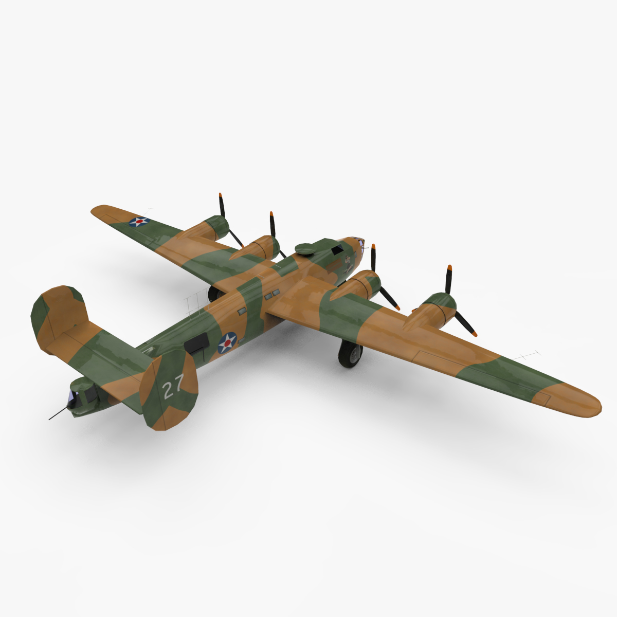 consolidated b-24 bomber obj