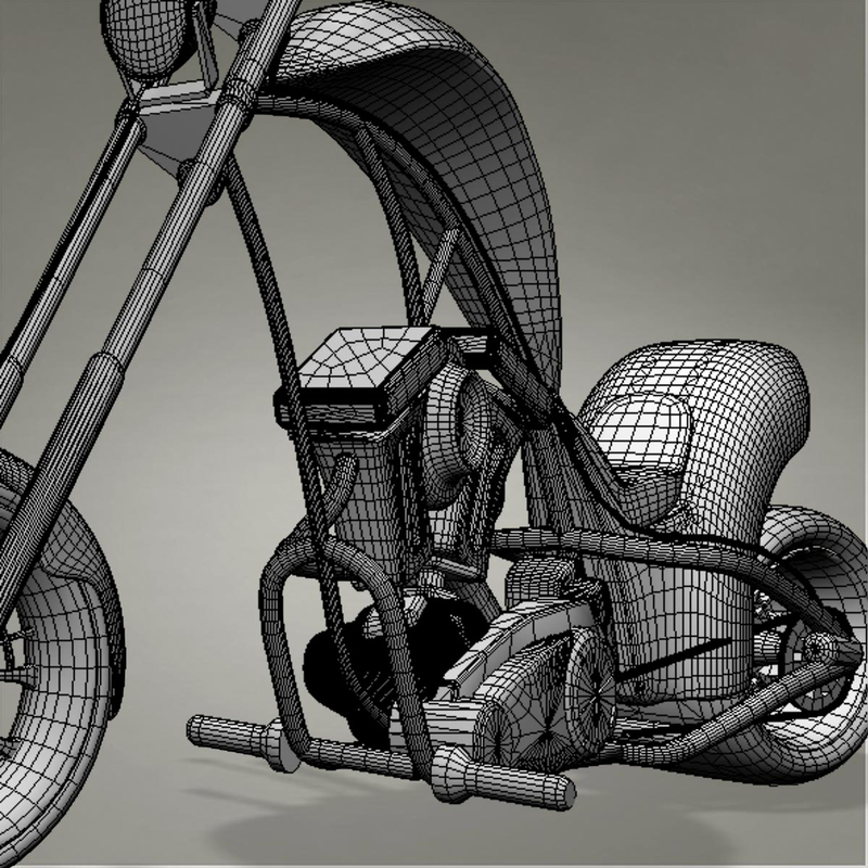 minichopper motorcycle 3ds