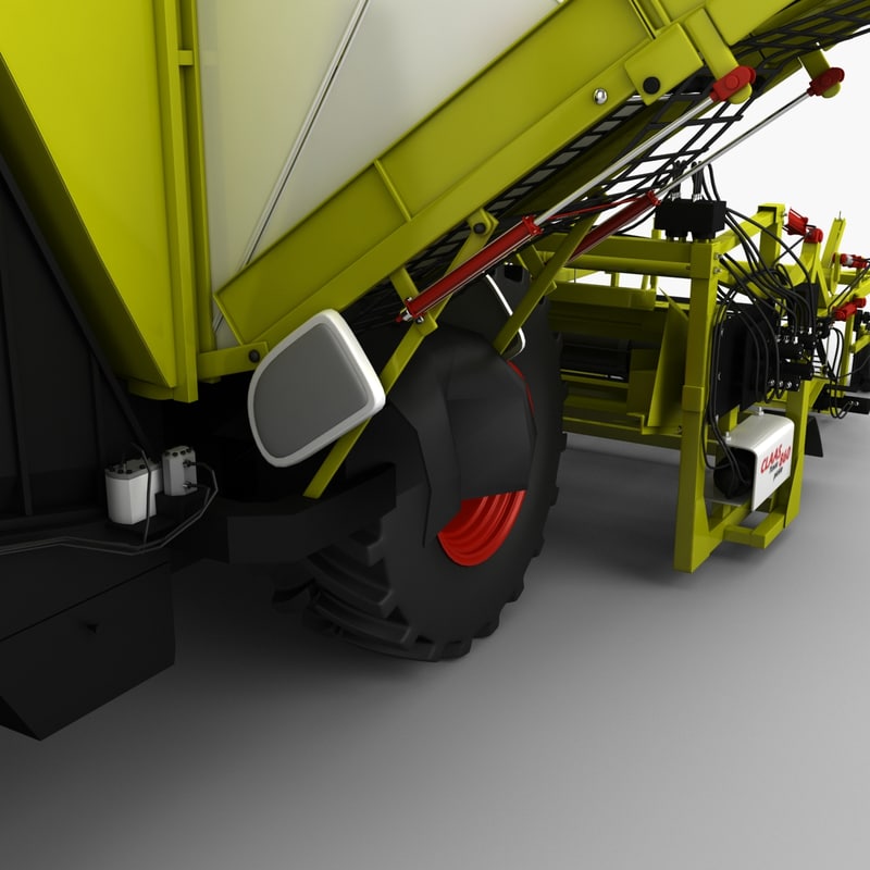 combine claas 3d model