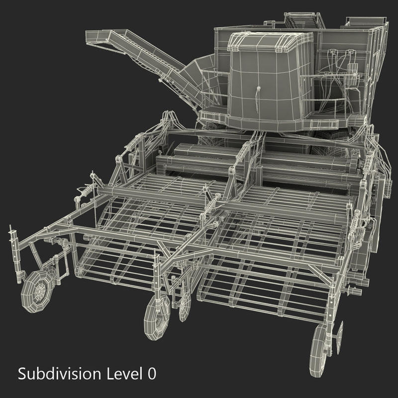 combine claas 3d model