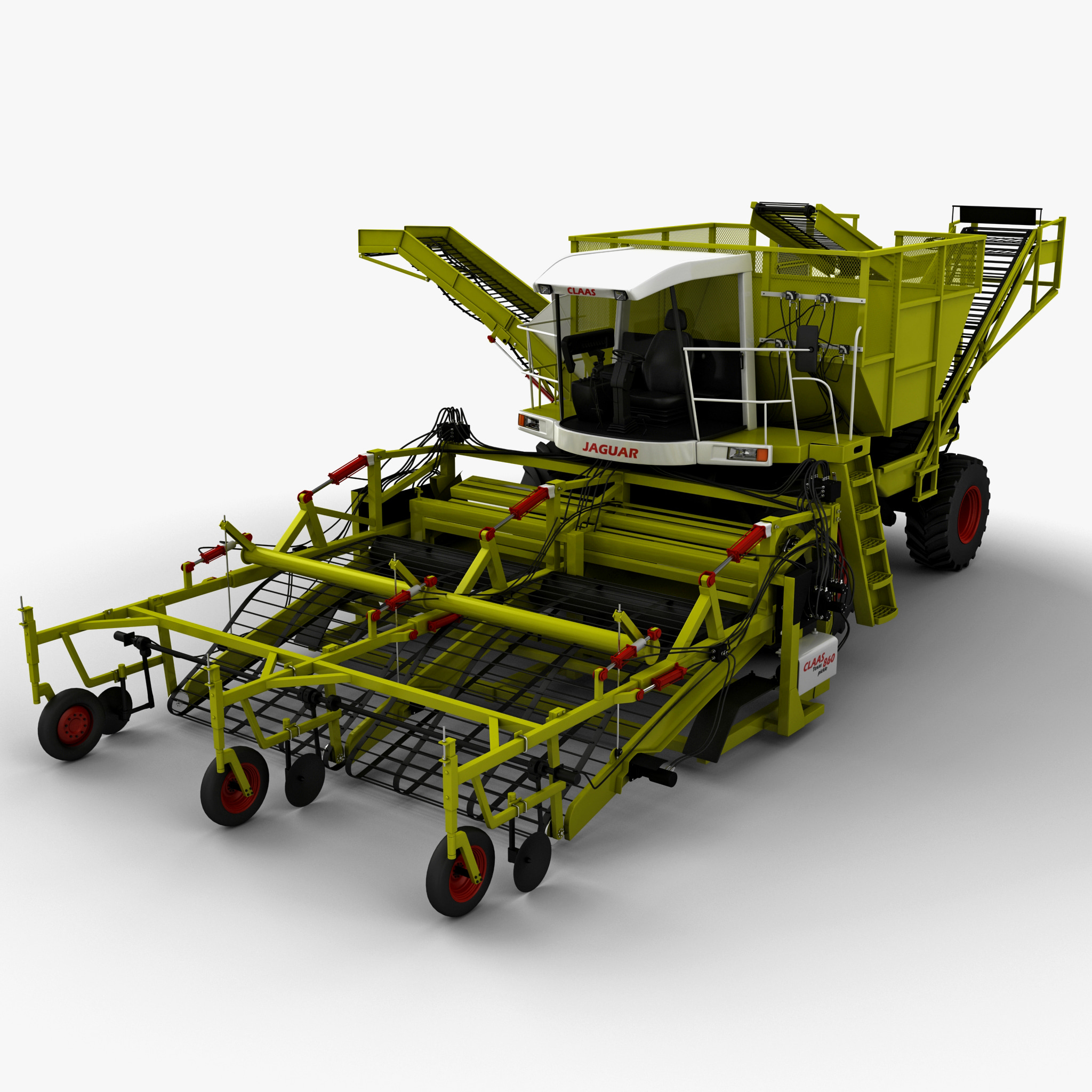 combine claas 3d model