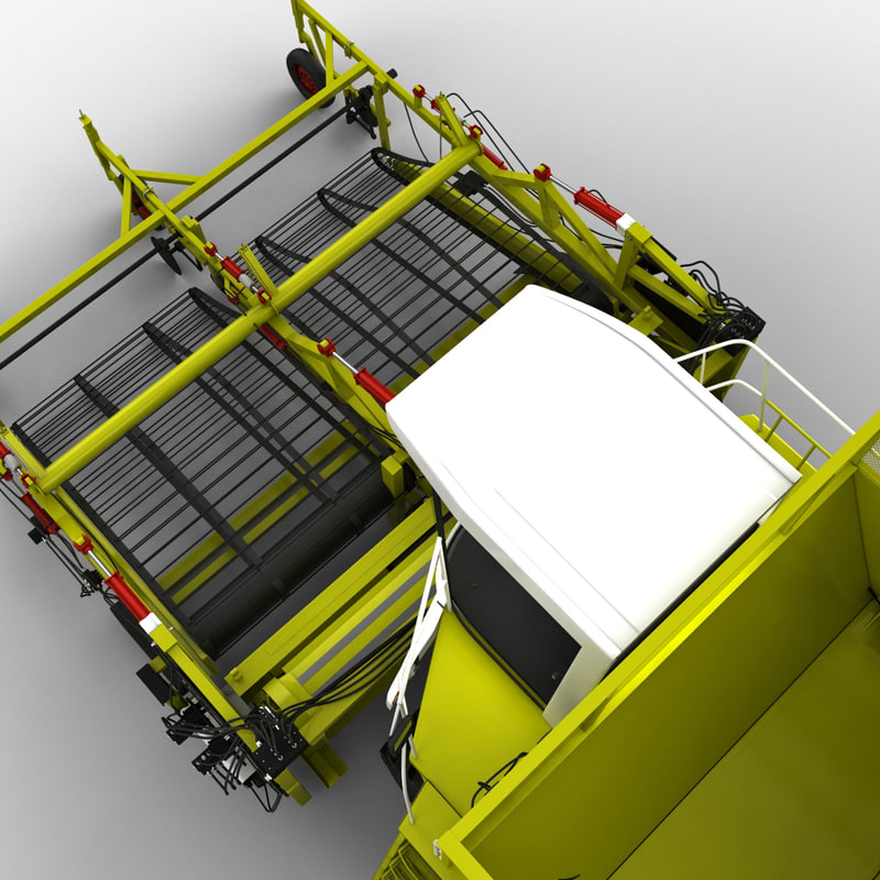 combine claas 3d model