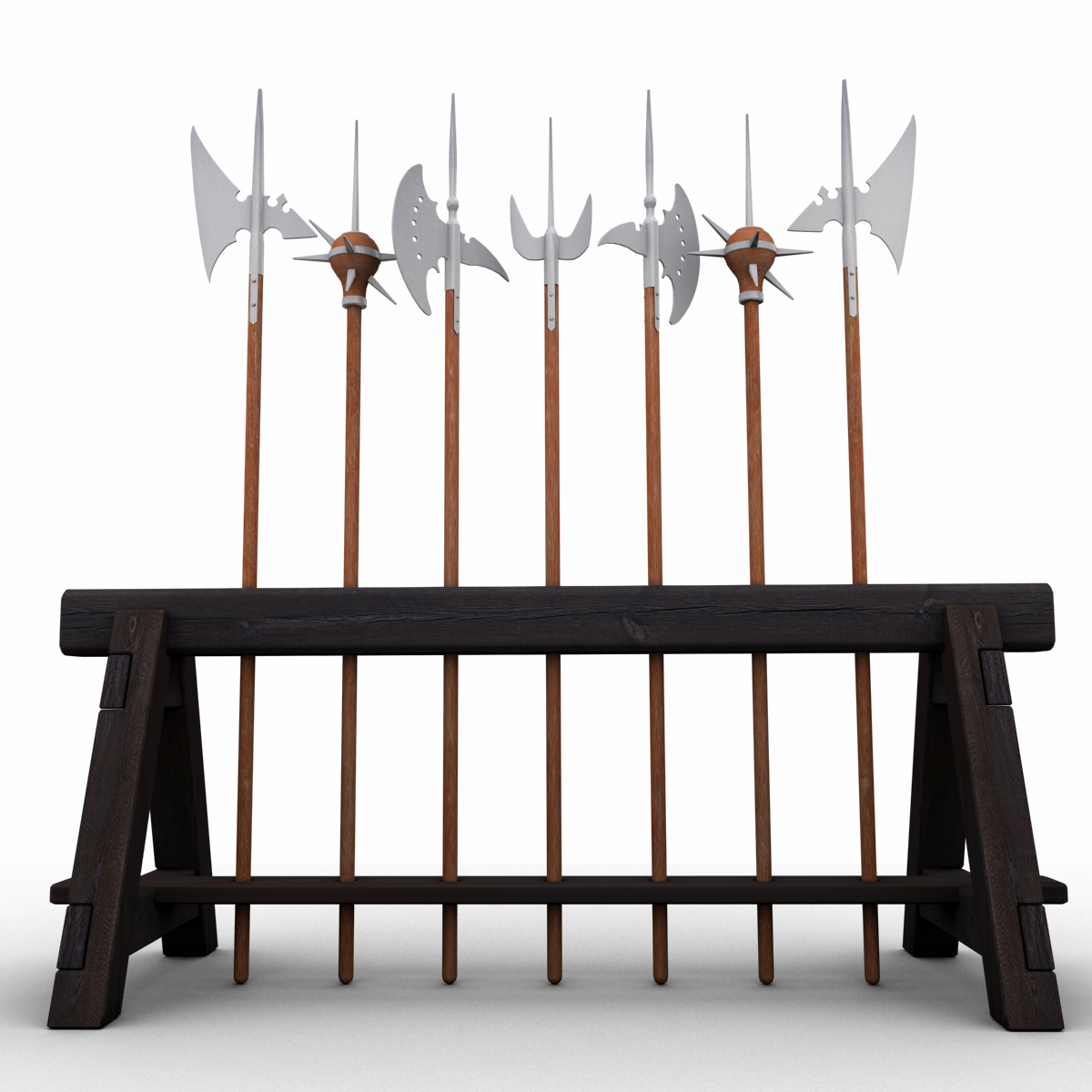 medieval weapons 3d model