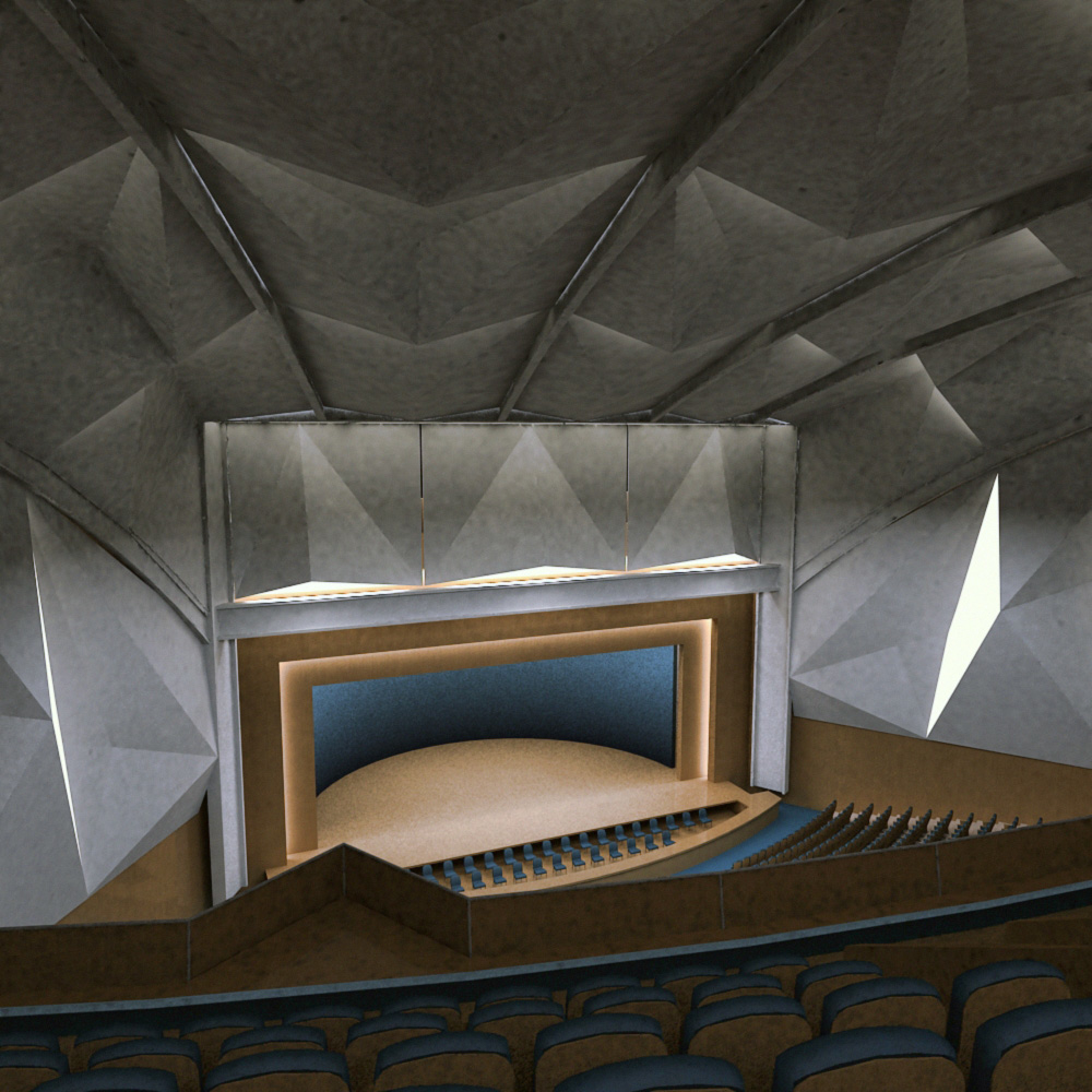 auditorium theater 3d model
