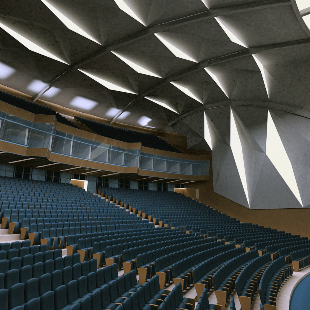 auditorium theater 3d model