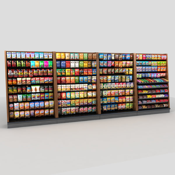 3d model grocery snacks