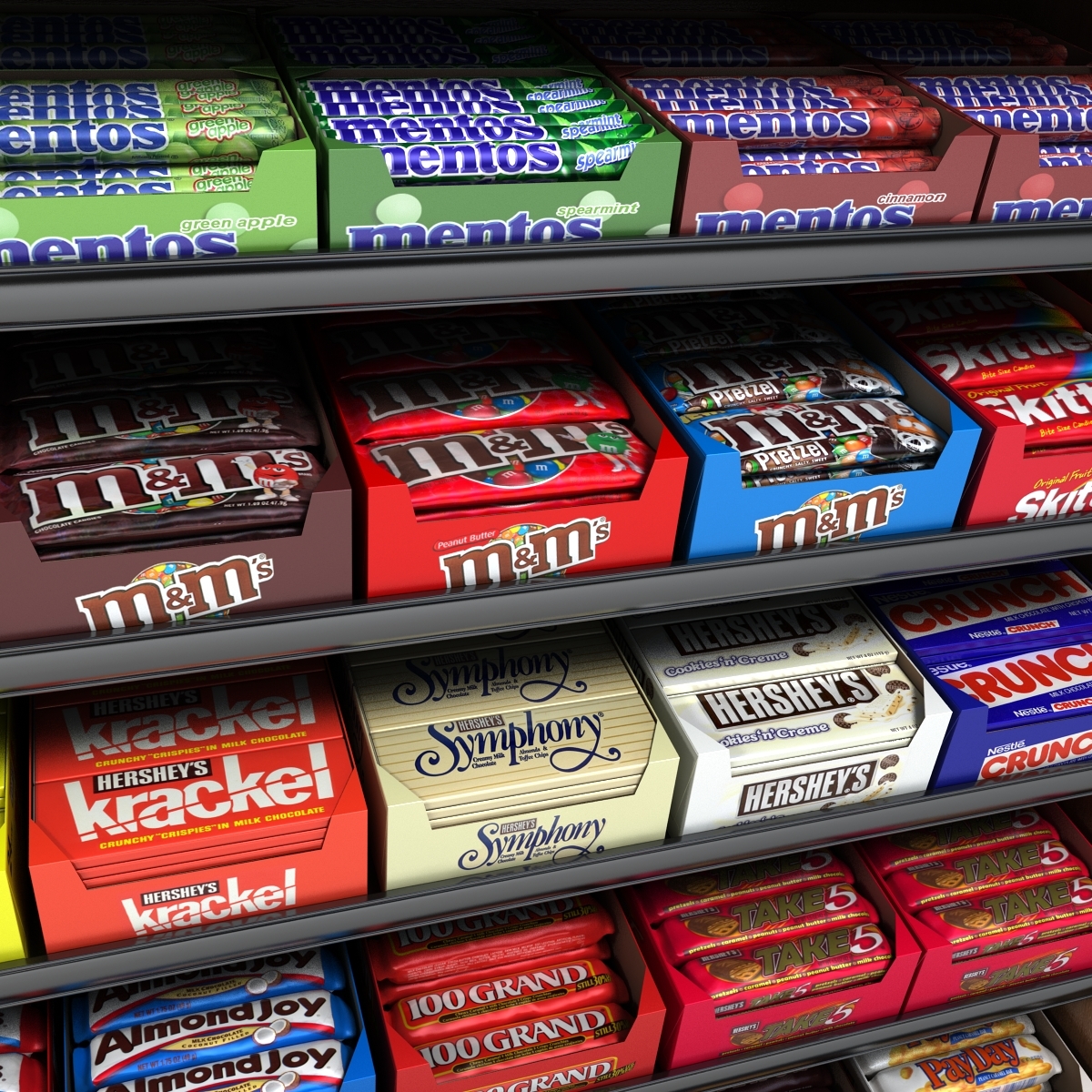 3d model grocery snacks