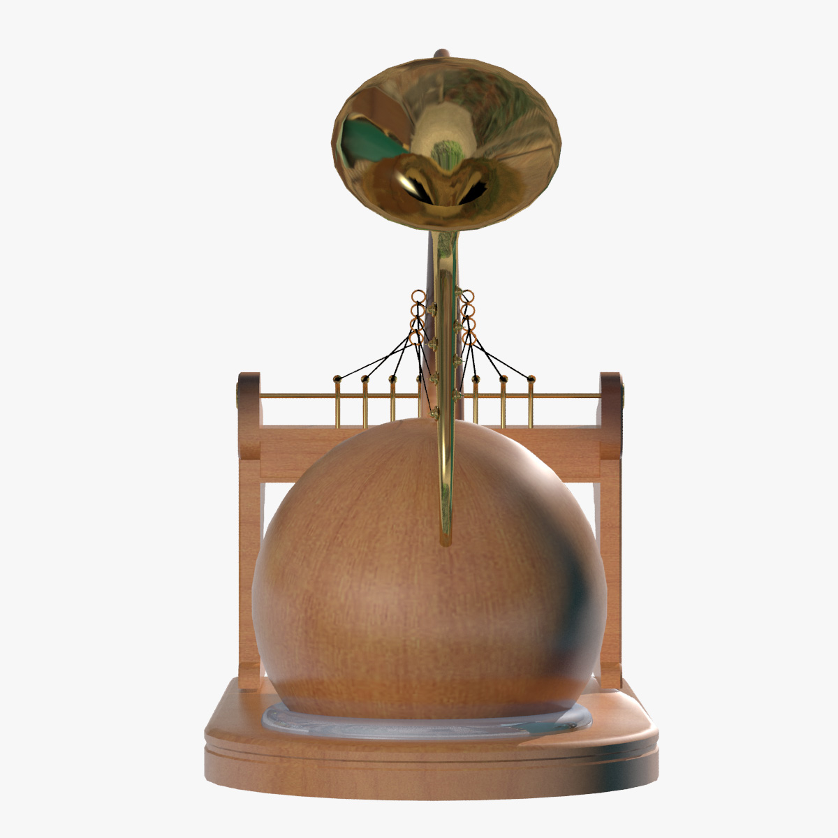 max futuristic fantasy instrument brass