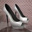 cinema4d spiked silver heel shoes
