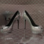 cinema4d spiked silver heel shoes