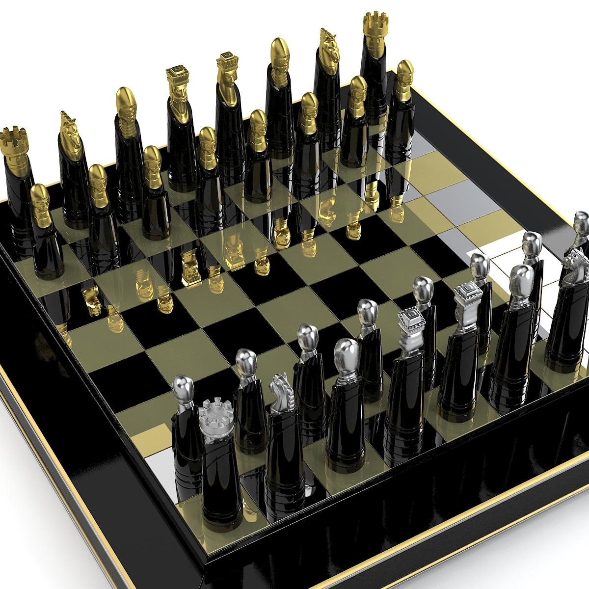3ds max luxury chess set