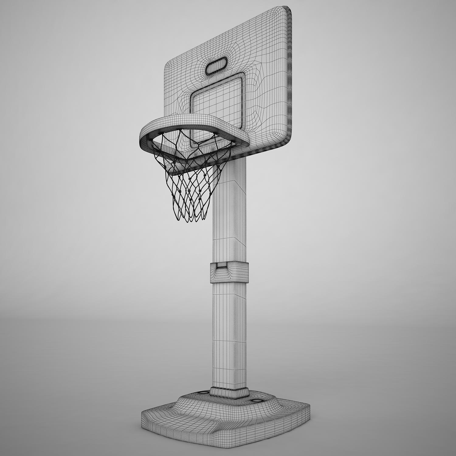 3d basketball hoop b