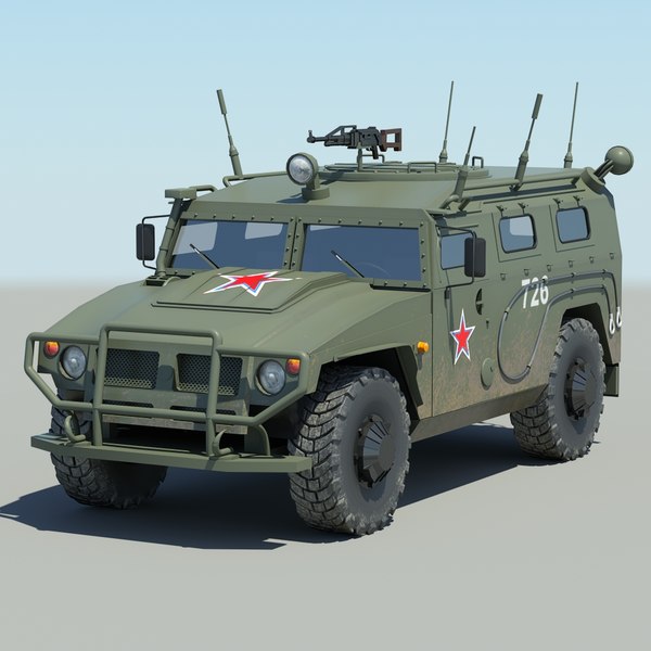 russian gaz 2975 tigr 3d max