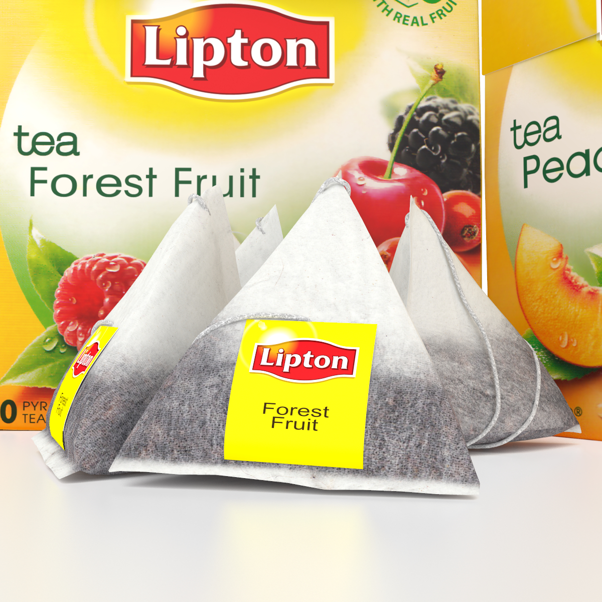 tea lipton pyramid 3d model