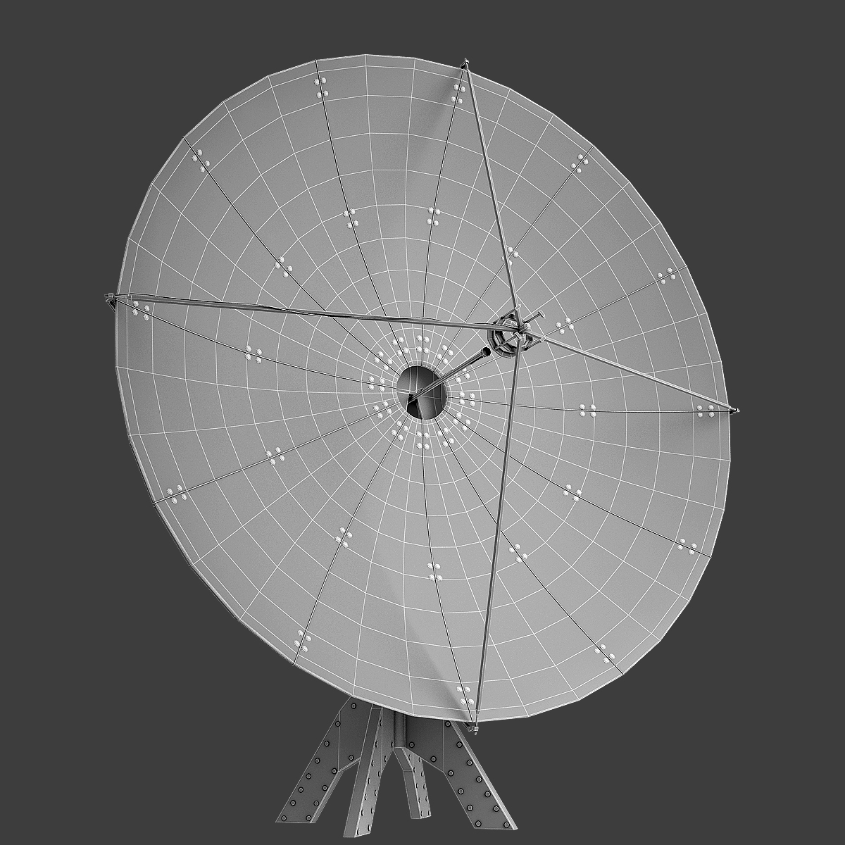 antenna satellite 3d model