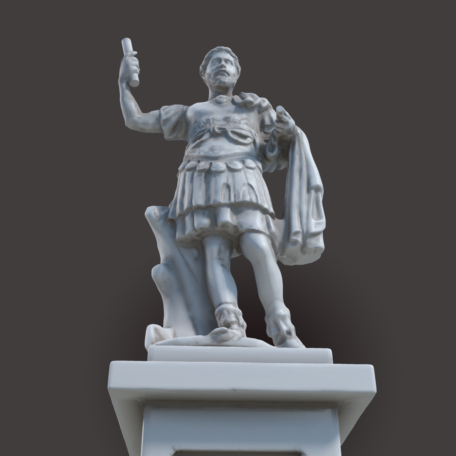 3d ancient roman statue model