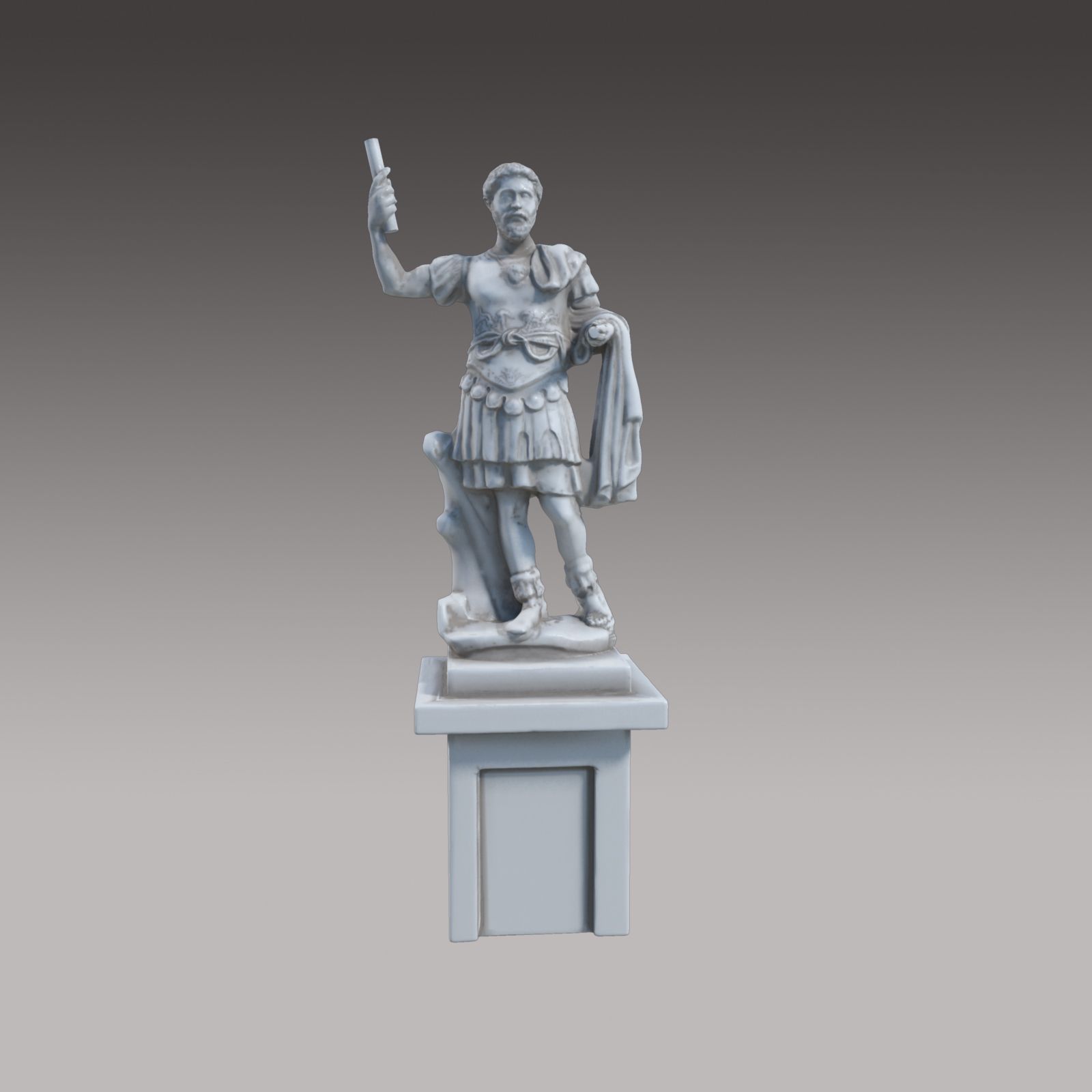 3d ancient roman statue model