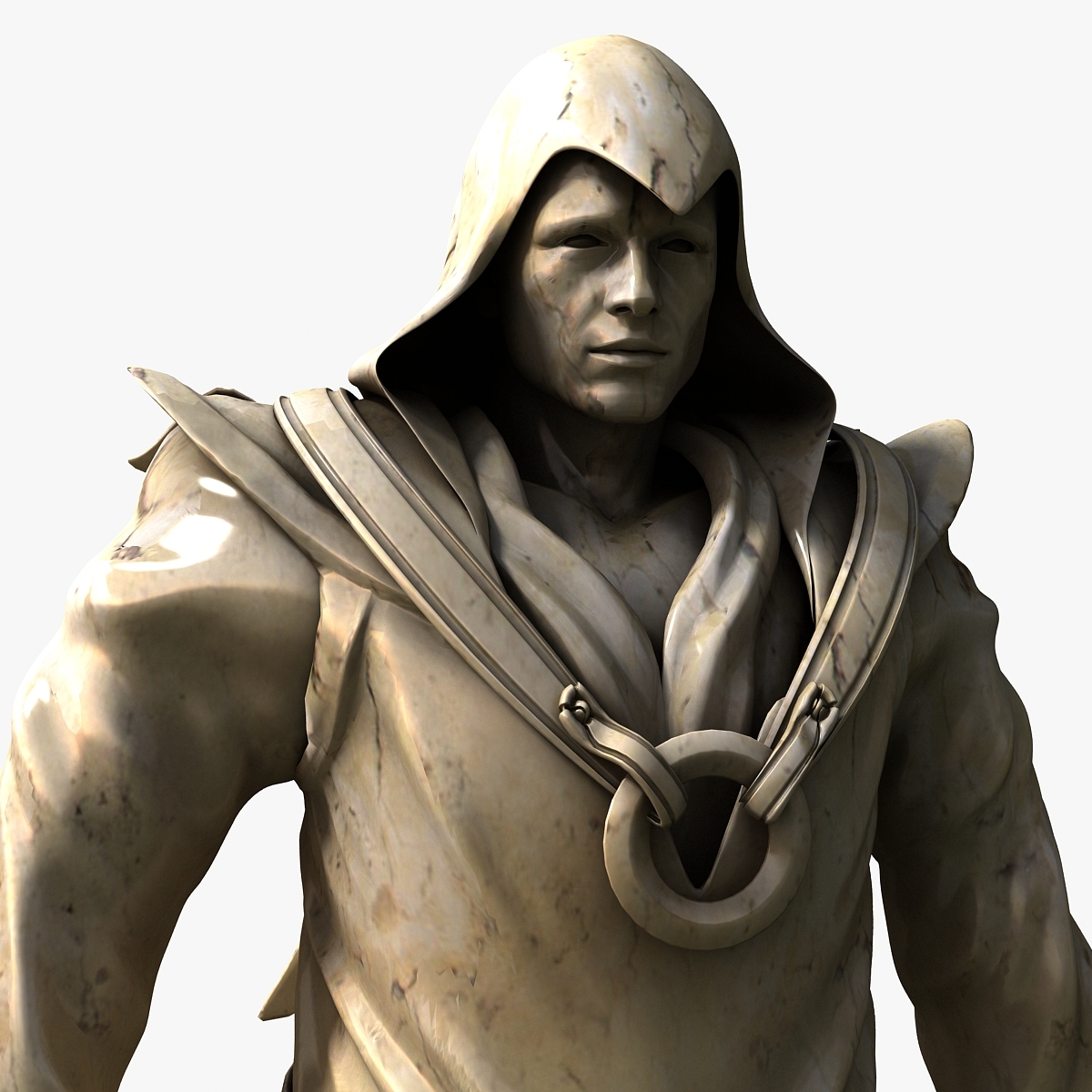 wizard statue 3d max