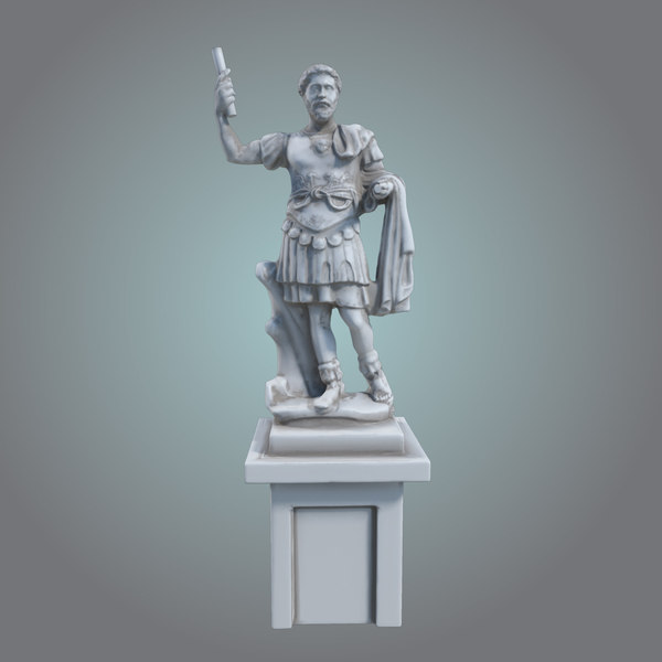 3d ancient roman statue model