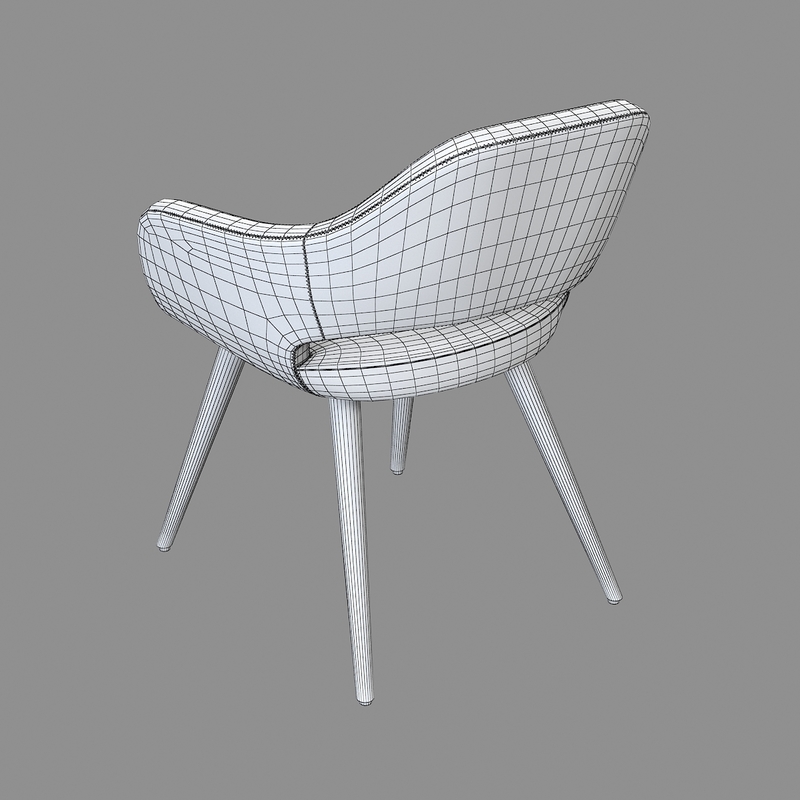 torre manu wood conical 3d model