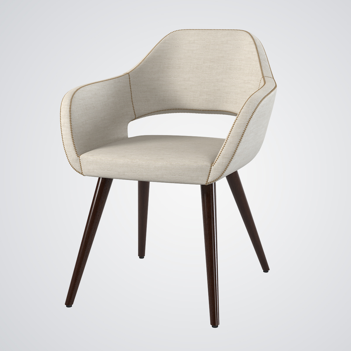 torre manu wood conical 3d model