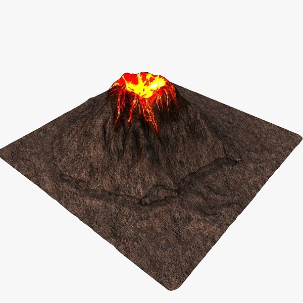 volcano 3d max