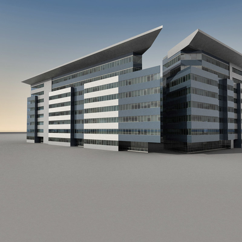 3d modern building