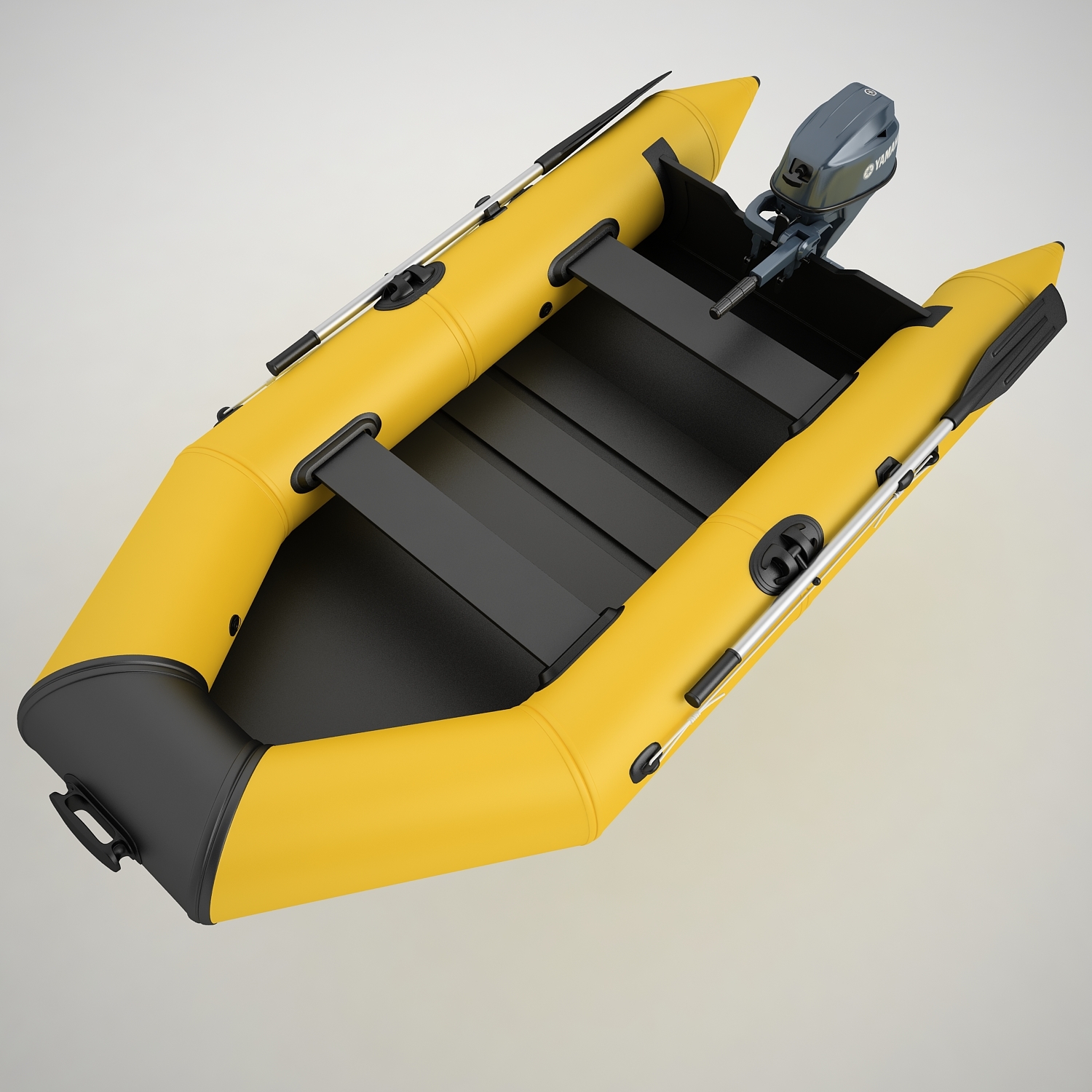 3d boat inflatable model