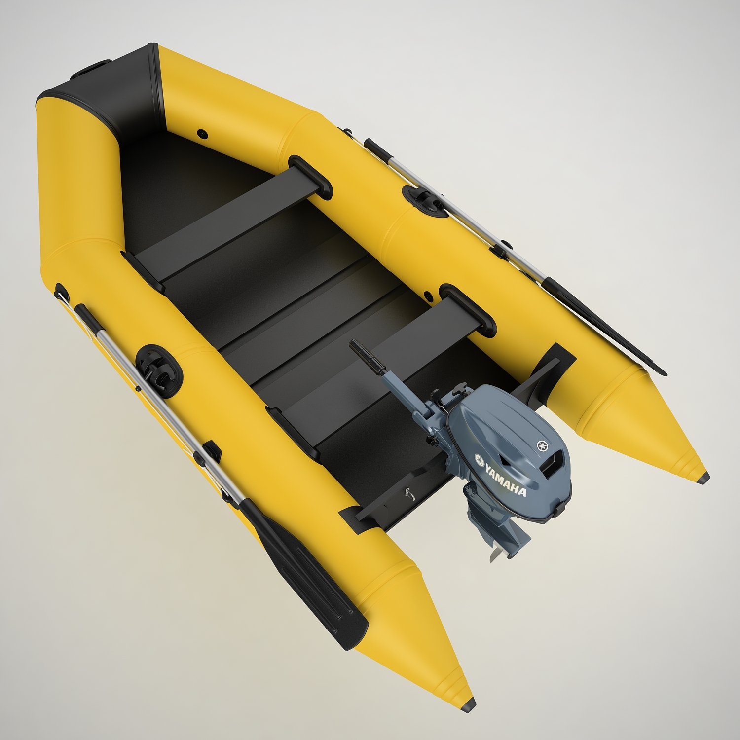 3d boat inflatable model