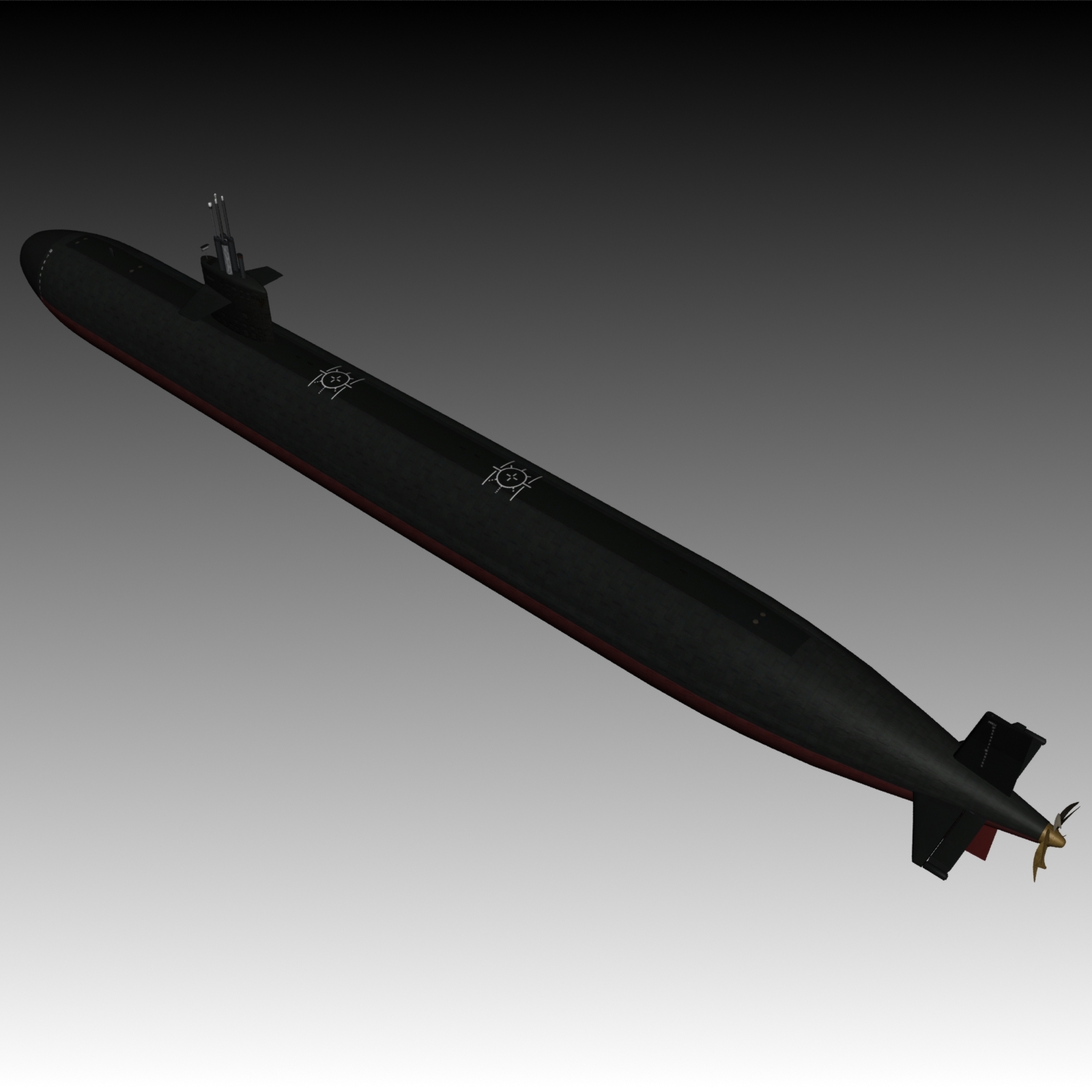 3D модель USS Augusta SSN 710 - TurboSquid 811293