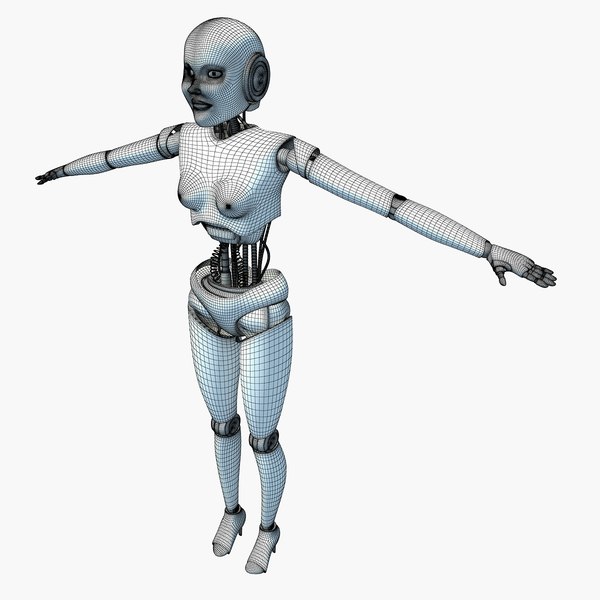 3dsmax rigged human robot biped