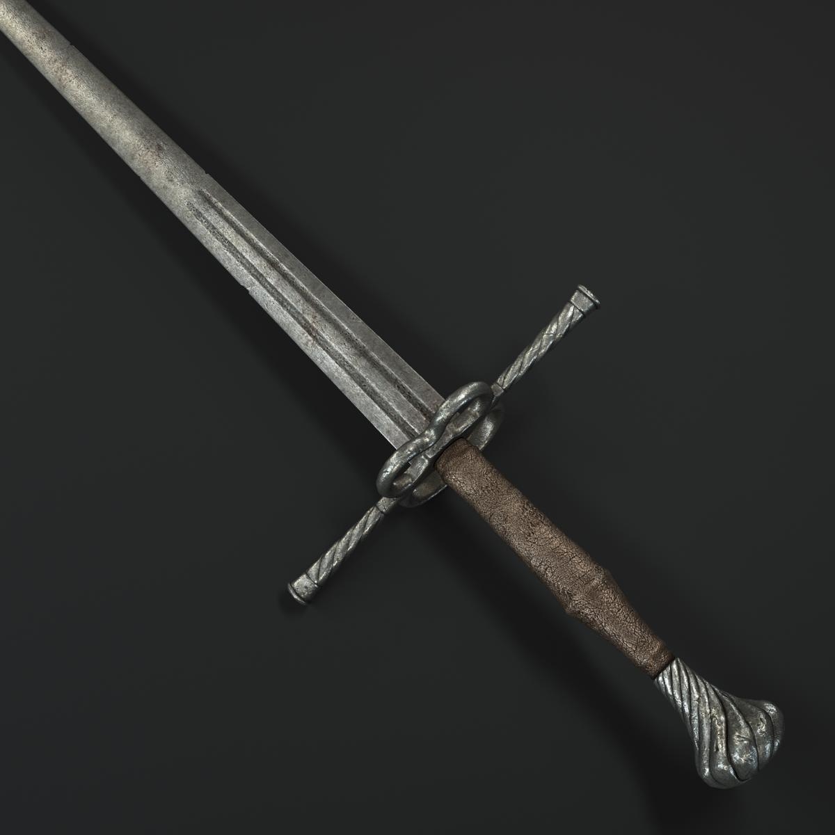german sword 3d obj