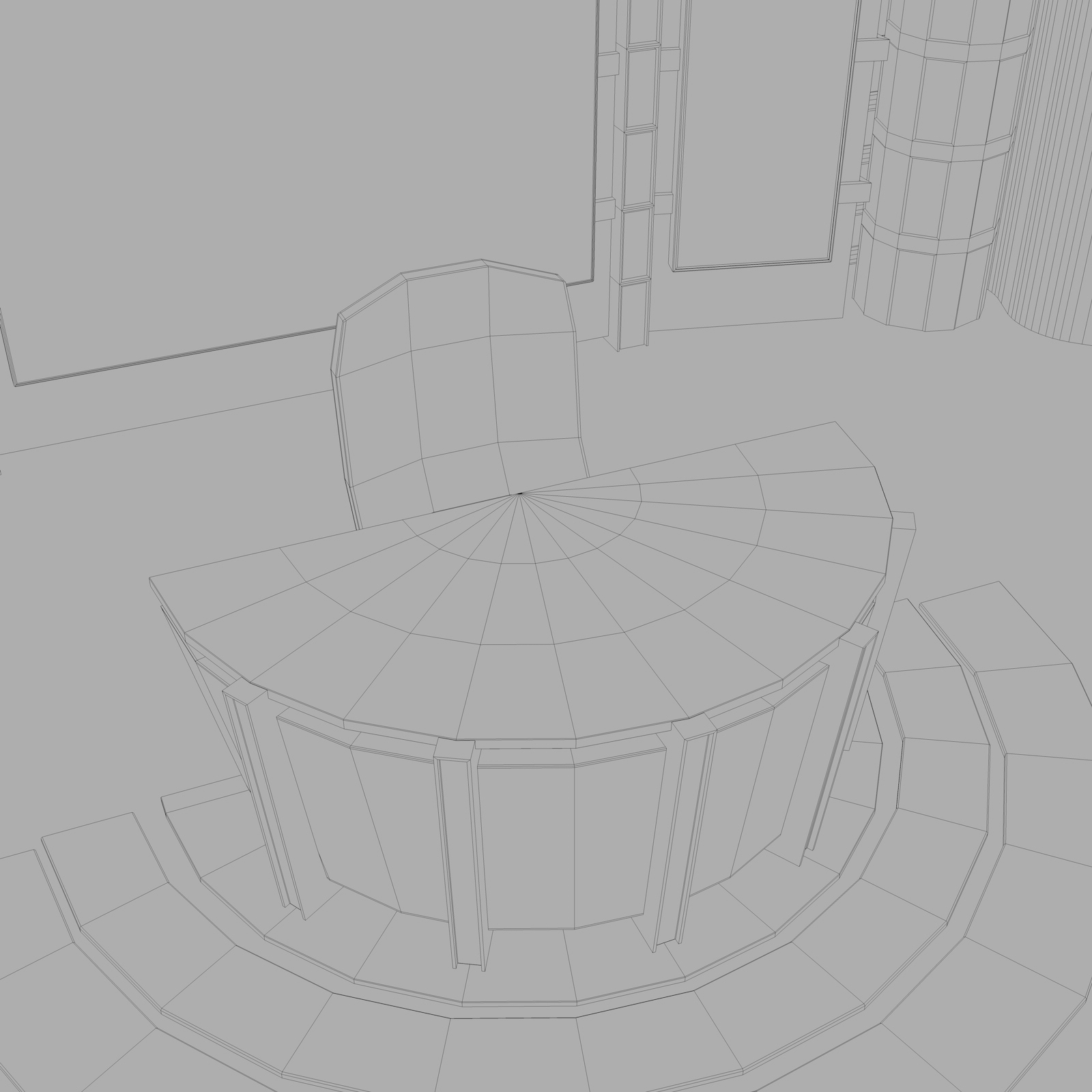 news studio 3d model