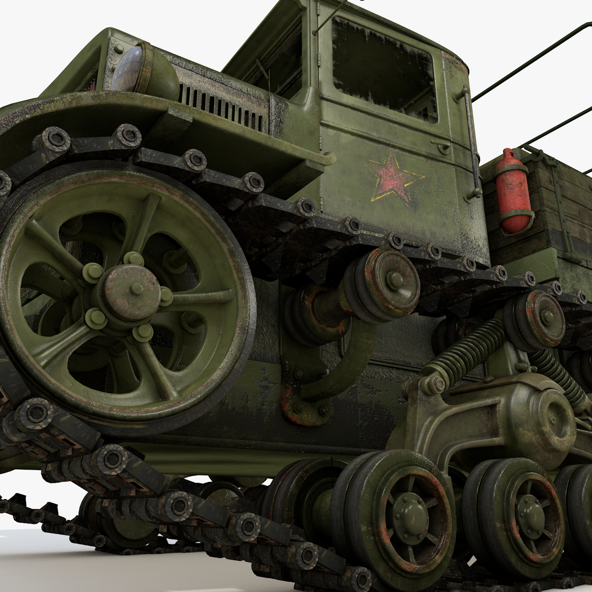 cinema4d tractor ussr voroshilovets