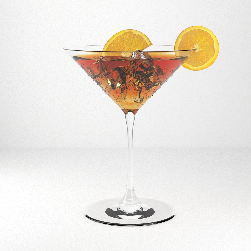 3d model cocktail realistic