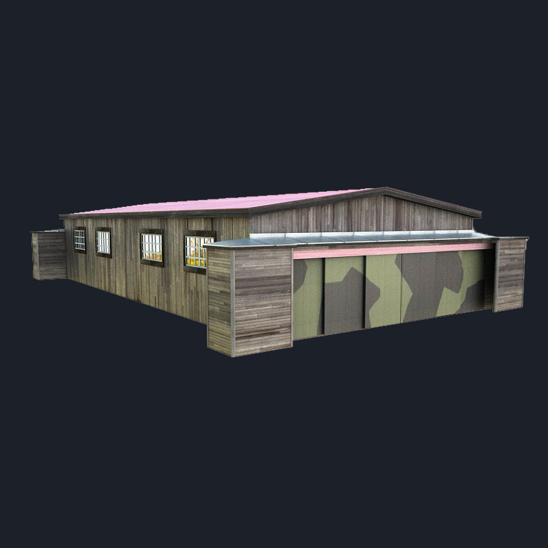 3d model aircraft hangar